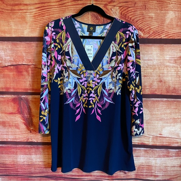 JM Collection | Tops | Jm Collection Floral Tunic | Poshmark
